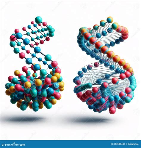 Geometric Isomers Stereoisomers Generative Ai For Illustratio Royalty Free Illustration