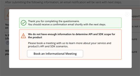Ask Users To Schedule An Informational Meeting If Product Is Missing For Service · Issue 5919
