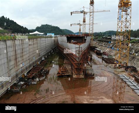 A Full Scale Replica Of The Titanic Passenger Liner Is Under