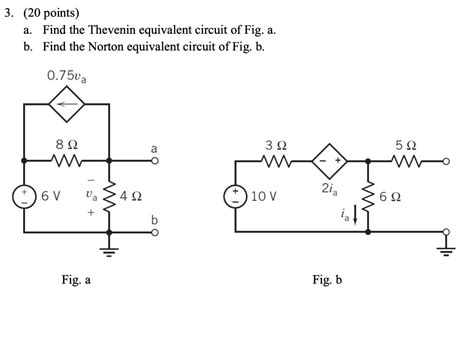 Solved 4 20 Points For The Circuit Shown Below Find