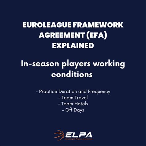 Rob Zintl On Linkedin Efa Euroleague Framework Agreement Explained In Season Working…