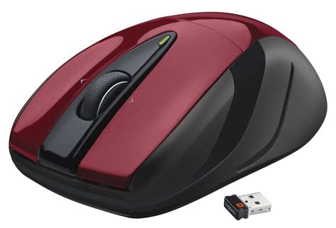 Logitech Wireless Mouse M525 Red Black