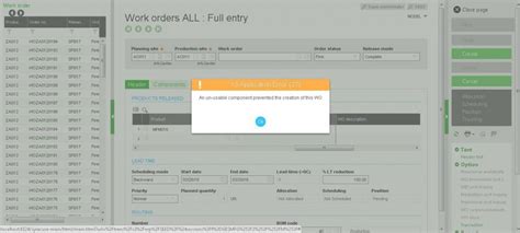 How To Use A Not Usable Component In Work Order Sage X3 Tips Tricks And Components