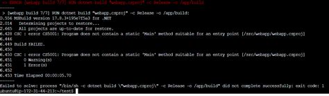 Docker에서 Core 앱을 빌드할 때 Main 메서드를 찾지 못합니다 🌐 Asp Net Blazor Iis 웹 Qanda 닷넷데브