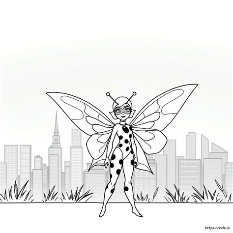 Miraculous Ladybug Haukka Värityskuvat