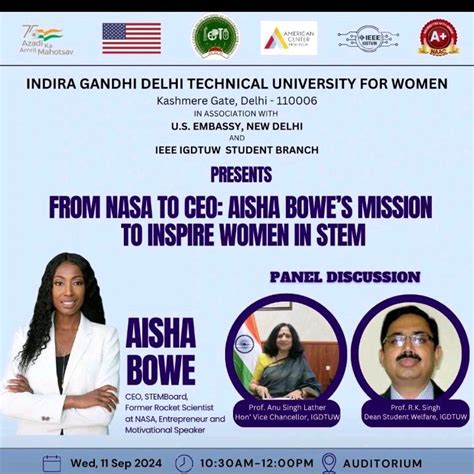 Mansi Kushwaha On Linkedin Inspiration Aishabowe Ieee Igdtuw Stem Womenintech Leadership