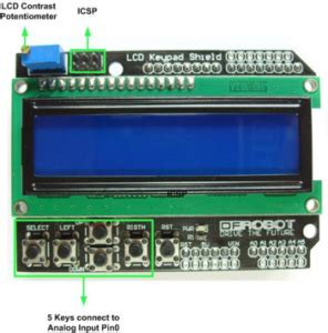 LCD Keypad Shield Of The LCD1602 Character LCD Input And Output Expansion Board For ARDUINO