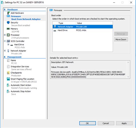 Hyper V Remove Virtual Machine Firmware File Bootmgfwefi Sandys Blog