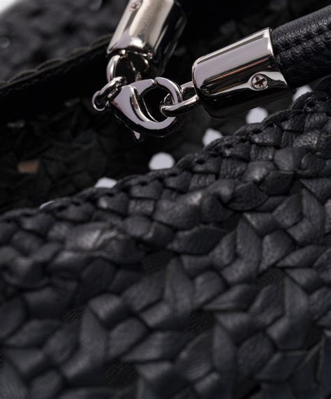 Max Mara Weekend Black Leather Braided Ballet Flats Assunta Assunta