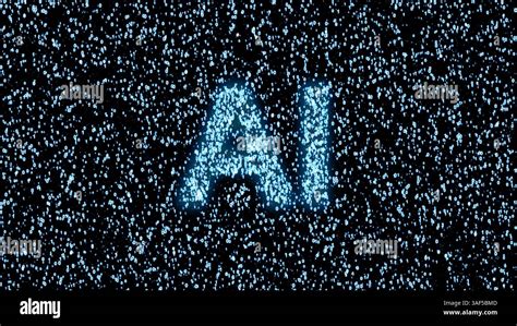 Binary Field Of 0s And 1s Forming The Word Ai — A Bold Symbolic Illustration Of Artificial