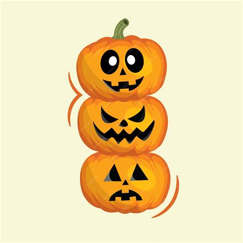 Premium Vector Three Pumpkins Vector Perfect For Halloween
