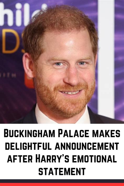 What Announcement Did Buckingham Palace Make After Prince Harrys