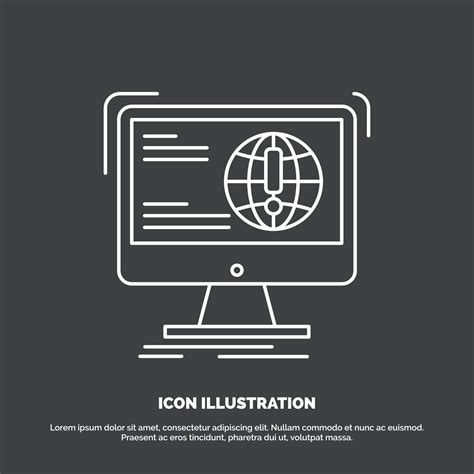 information content development website web icon line vector