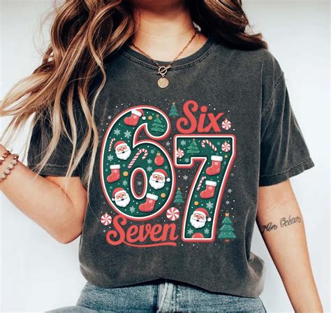 Funny Six Seven Meme Christmas Shirt Viral Funny Saying 6 7 Shirt