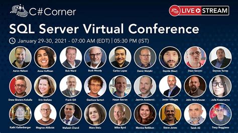 Ill Be Speaking At Sql Server Virtual Conference From C Corner Sqlvariations Sql Server A