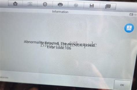 Solved Autel Im508s Abnormality Detected Device Is Locked 106 Error Autelshopde Official Blog