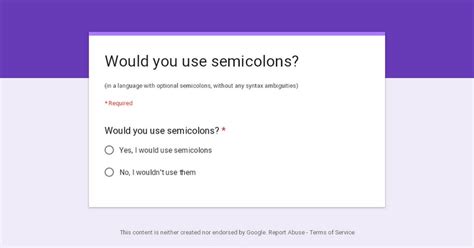 Askjs Would You Still Use Semicolons If There Were No Syntax
