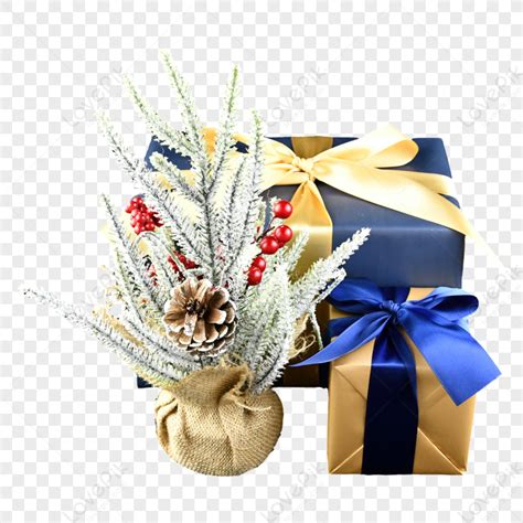 크리스마스 선물 상자와 크리스마스 트리 조합제전생각 Png 일러스트 무료 다운로드 Lovepik