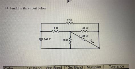 Solved Find I In The Circuit Below Chegg Com
