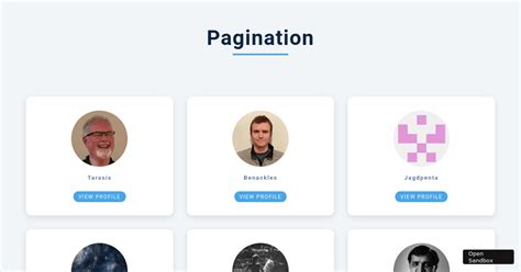 Pagination Codesandbox