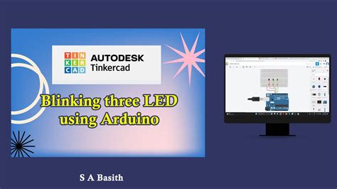 Tinkercard Simulation Of Blinking Three Leds Using Arduino Youtube