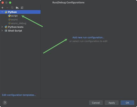 Rundebug Configurations Pycharm Documentation