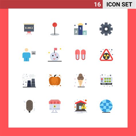 16 Thematic Vector Flat Colors And Editable Symbols Of Envelope Avatar Win Multimedia Media