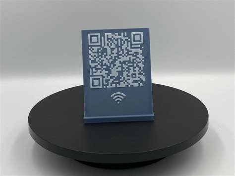 3d Printed Custom Qr Code Wifi Sign Elegant 3d Printed Wifi Qr Code Display Sign Custom