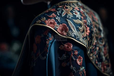 传统工艺服饰刺绣高清图片下载 正版图片600405403 摄图网