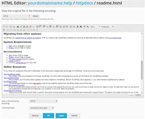 plesk obsidian editing files in plesk file manager conetix