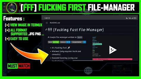 How To Use Fking Fast File Manager In Termux Hindi By Tagda Coder Youtube