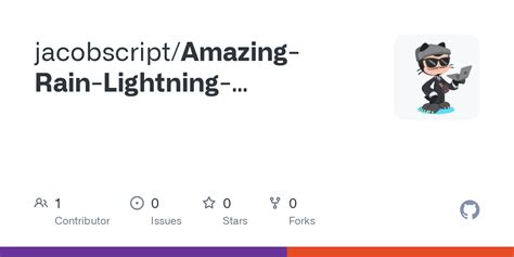 Github Jacobscriptamazing Rain Lightning Animation Effects In Css Javascript