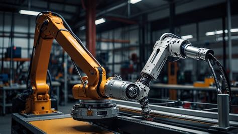 Advanced Robotics In Manufacturing And Production Premium Ai Generated Image