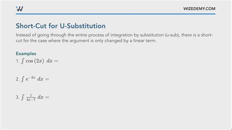 U Substitution Wize University Calculus 2 Textbook Wizeprep