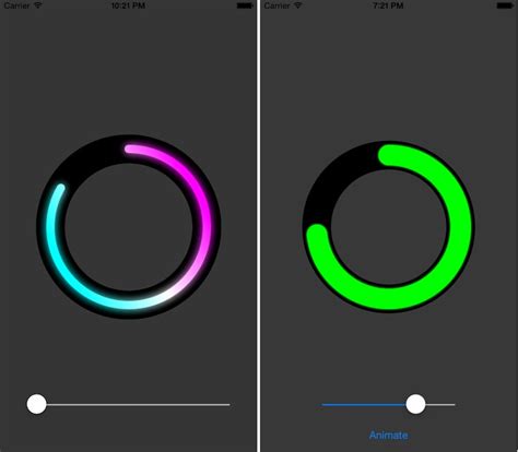 A Circular Progress View With Gradients Written In Swift