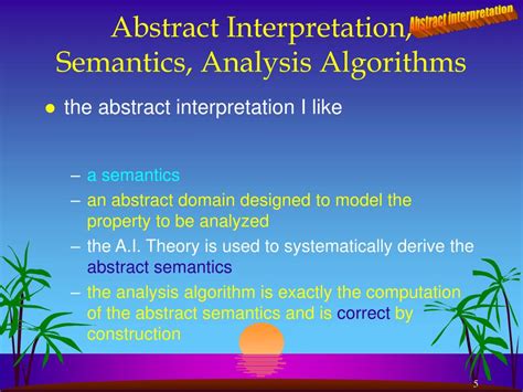 Ppt Abstraction And Approximation Via Abstract Interpretation