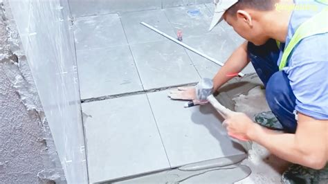 Creative Way To Install Bathroom Floor Tiles Using Beautiful Standard 30×60 Ceramic Tiles Youtube