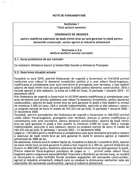 Nota De Fundamentare Oug Pdf