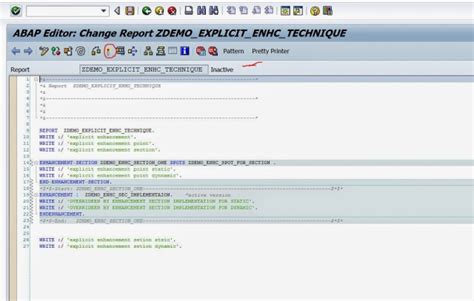 Explicit Enhancement Enhancement Section Sapcodes
