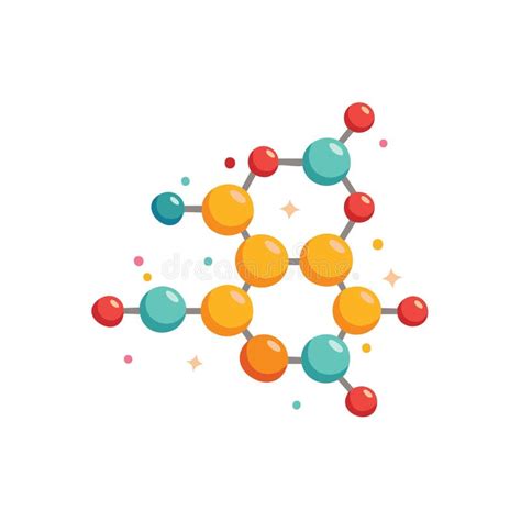 Colorful Molecular Structure Illustration Stock Illustrations 14 506