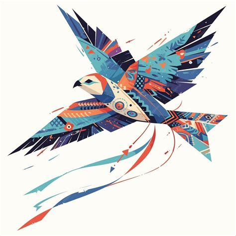 Malaysian Traditional Kite Patterns With Vibrant Colors Premium Ai