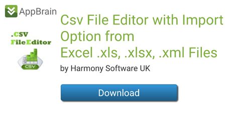 csv file editor with import option from excel xls xlsx xml files for iphone app download