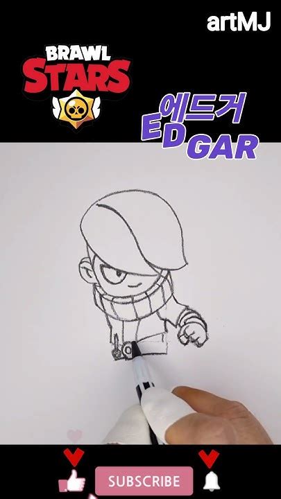 에드거 그려주세요 브롤스타즈 그림 그리기 브롤스타즈 그리기 에드거 Youtube