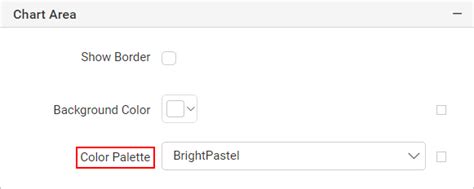 Chart Color Palette Web ReportDesigner React