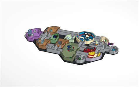 3d Design Among Us Skeld Map Tinkercad