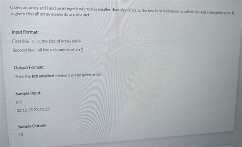 Solved Given An Array Arr And An Integer K Where K Is