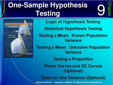 PPT One Sample Hypothesis Testing PowerPoint Presentation Free Download ID