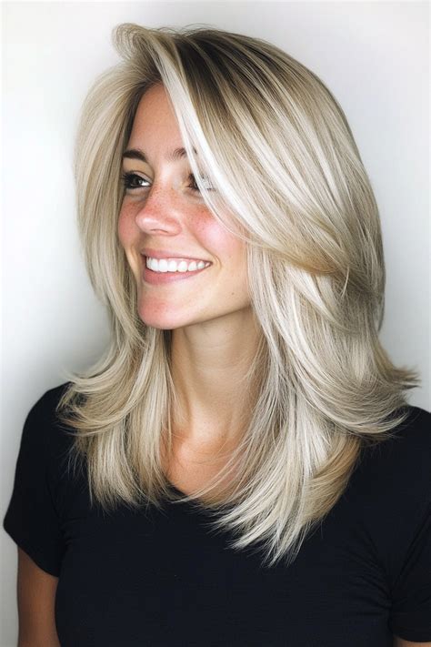 26 Refreshing Medium Length Layered Haircuts For 2024 Creativebooster