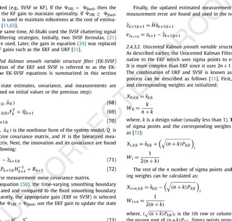 Methodology For Combining The Svsf With Other Estimation Strategies