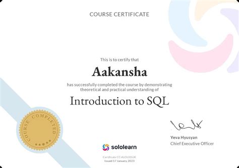 Aakansha Singh On Linkedin Sql Sololearn